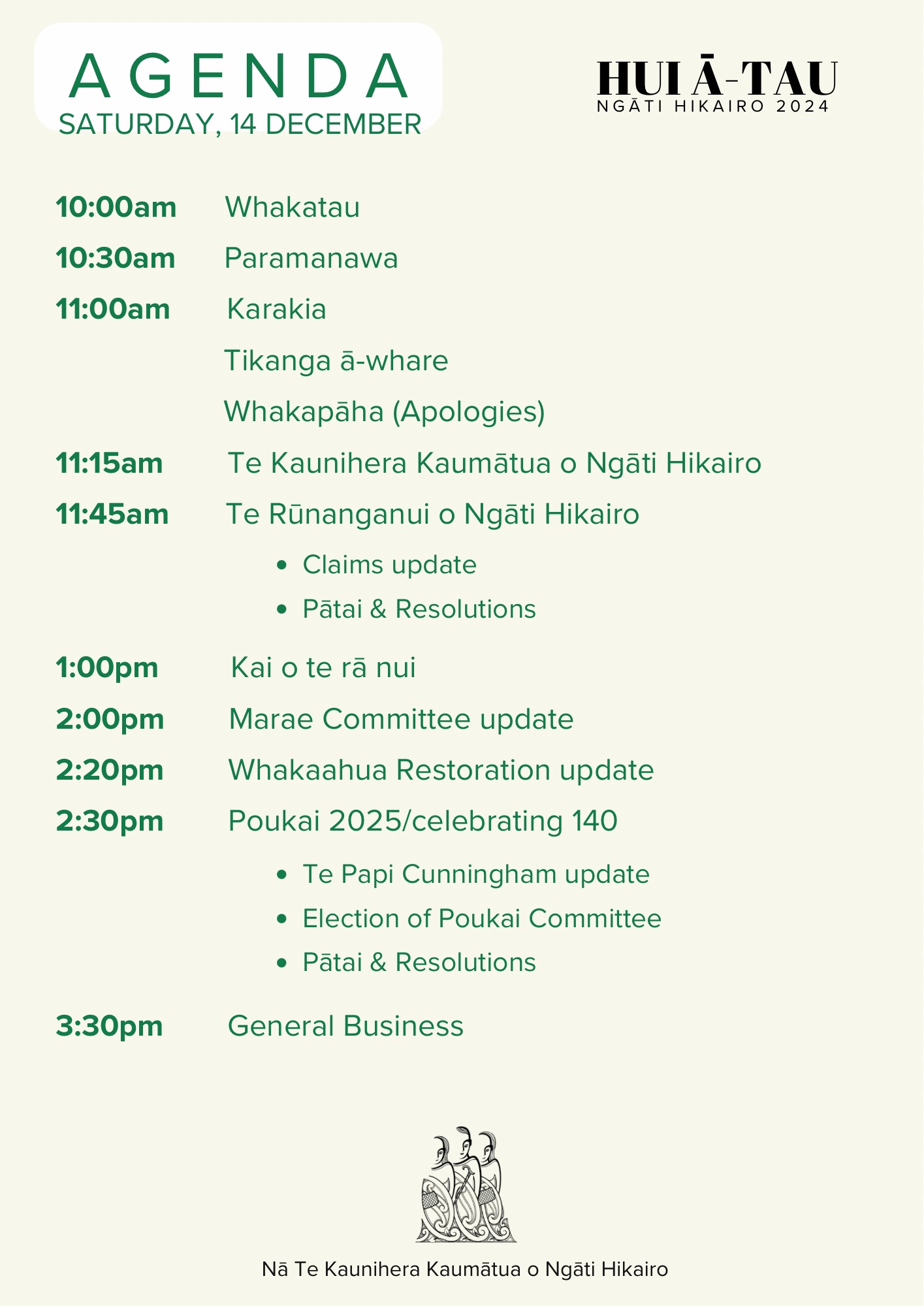 HUI Ā-TAU – Ngāti Hikairo ki Kāwhia